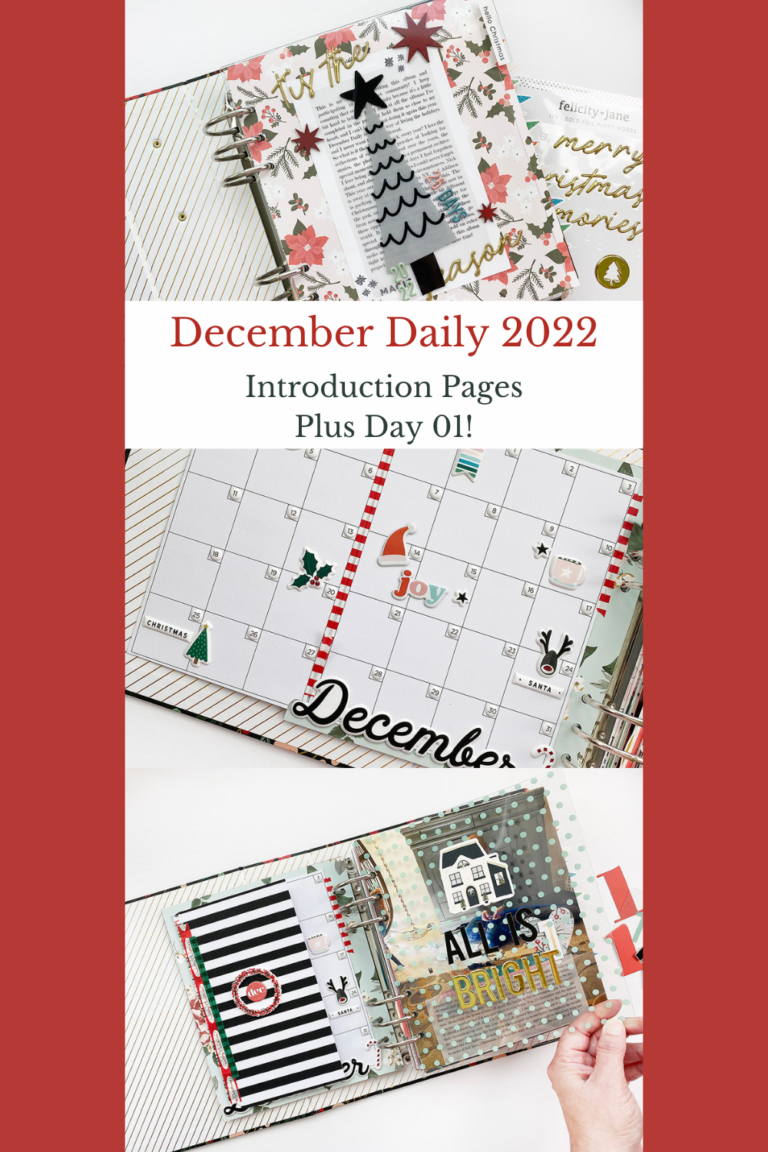 December Daily 2022 Here We Go! | My Introduction Pages And Day 01
